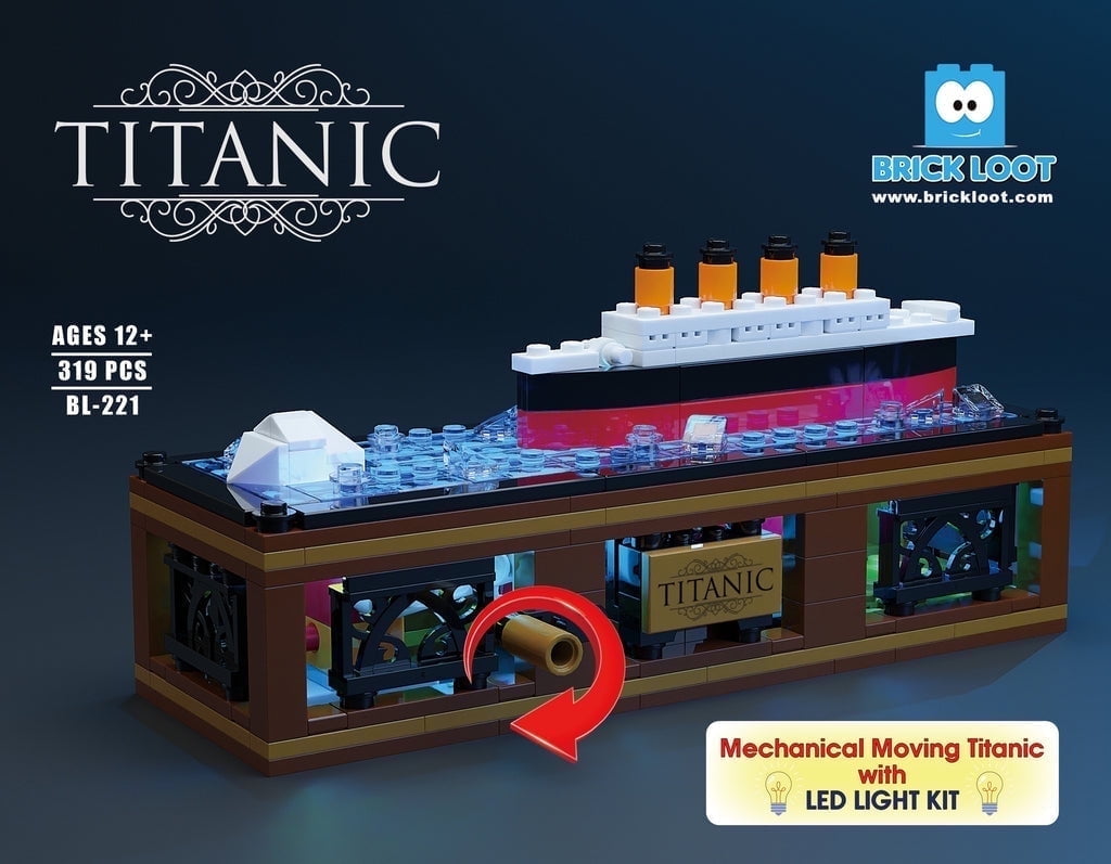 Brick Loot Exclusive Titanic Boat Model - Building Toy Blocks for Kids ...