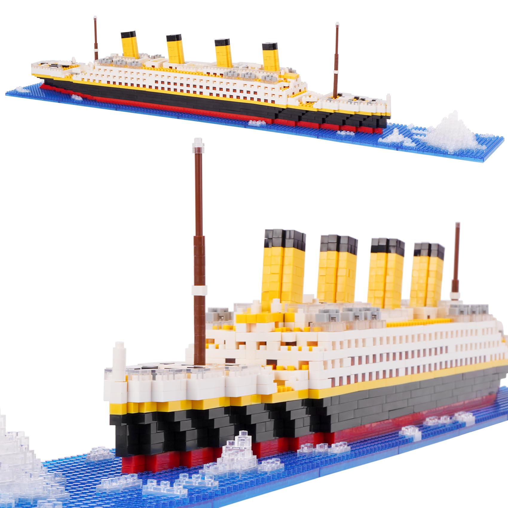 Titanic Ship Model Building Block Set, 1860 PCS Building Bricks Toy DIY ...