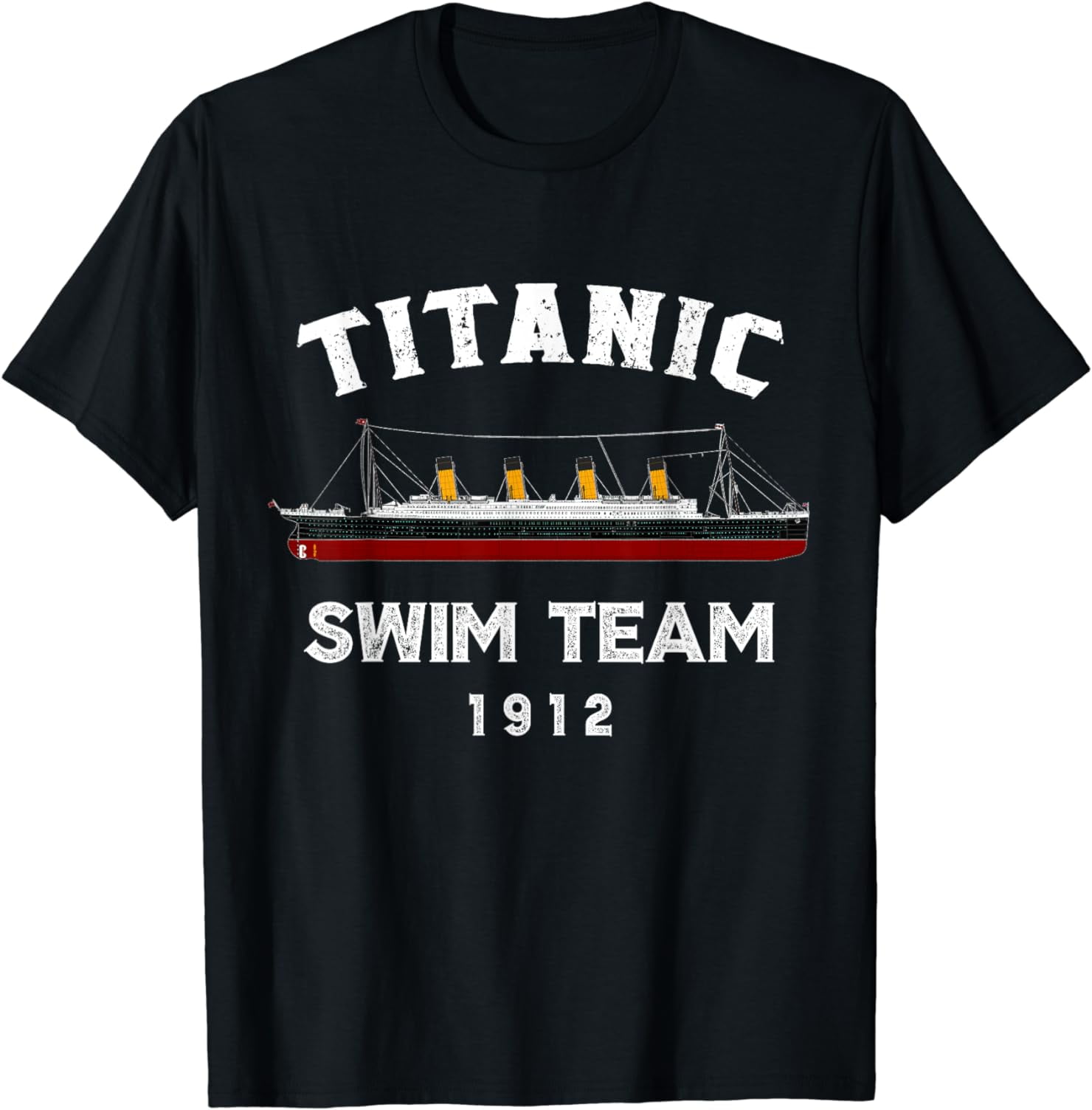Titanic Swim Team Costume T shirt Tee Gift Atlantic Ocean - Walmart.com