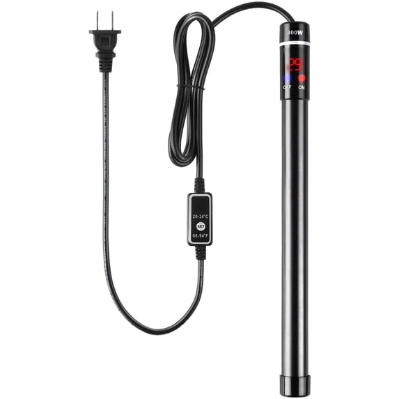 Titanium Alloy 300W Aquarium Heater for Salt and Fresh Water, Digital ...