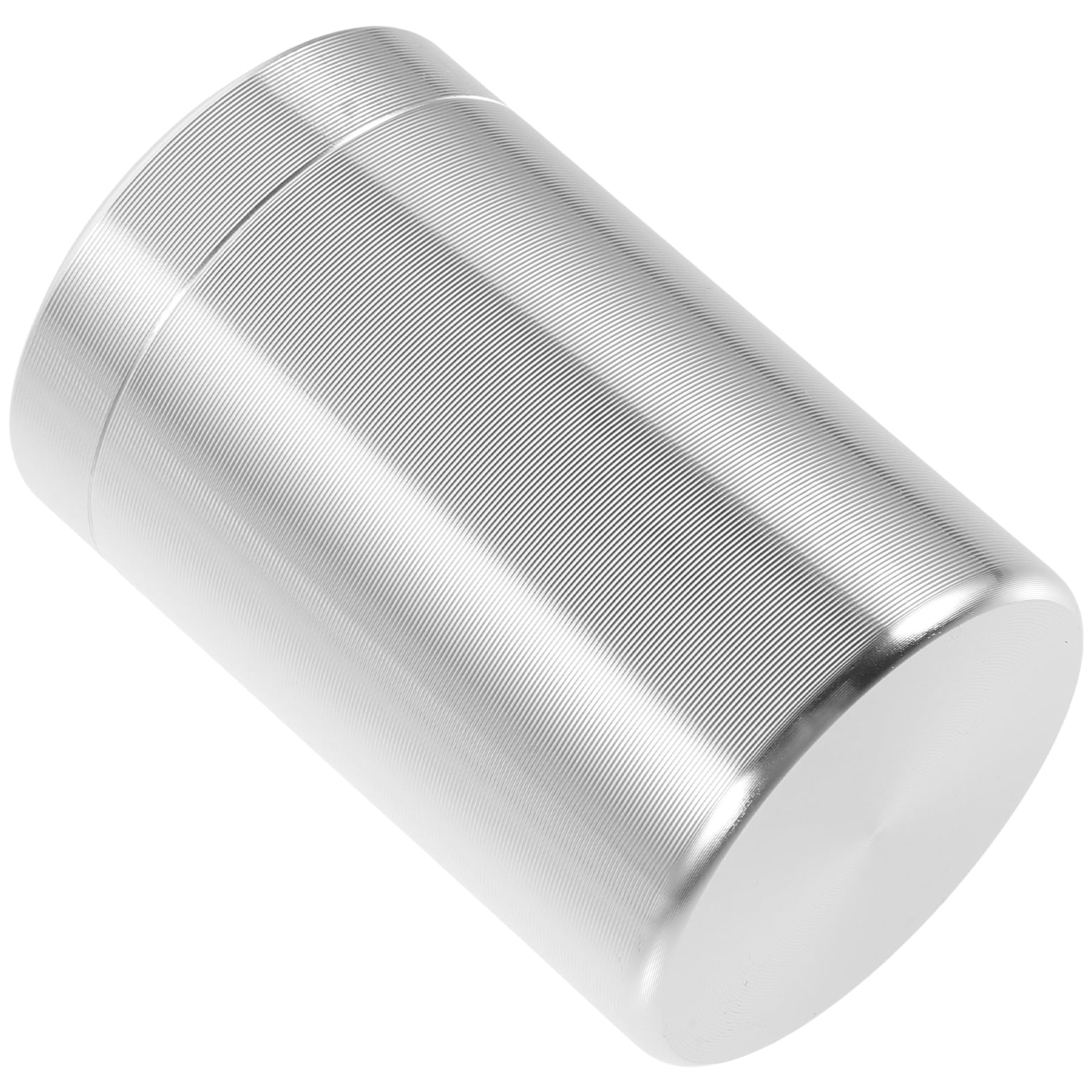 TABLZONE Loose Tea Canister Metal Food Canister Silver 1Pcs 2.8X1.6X1 ...