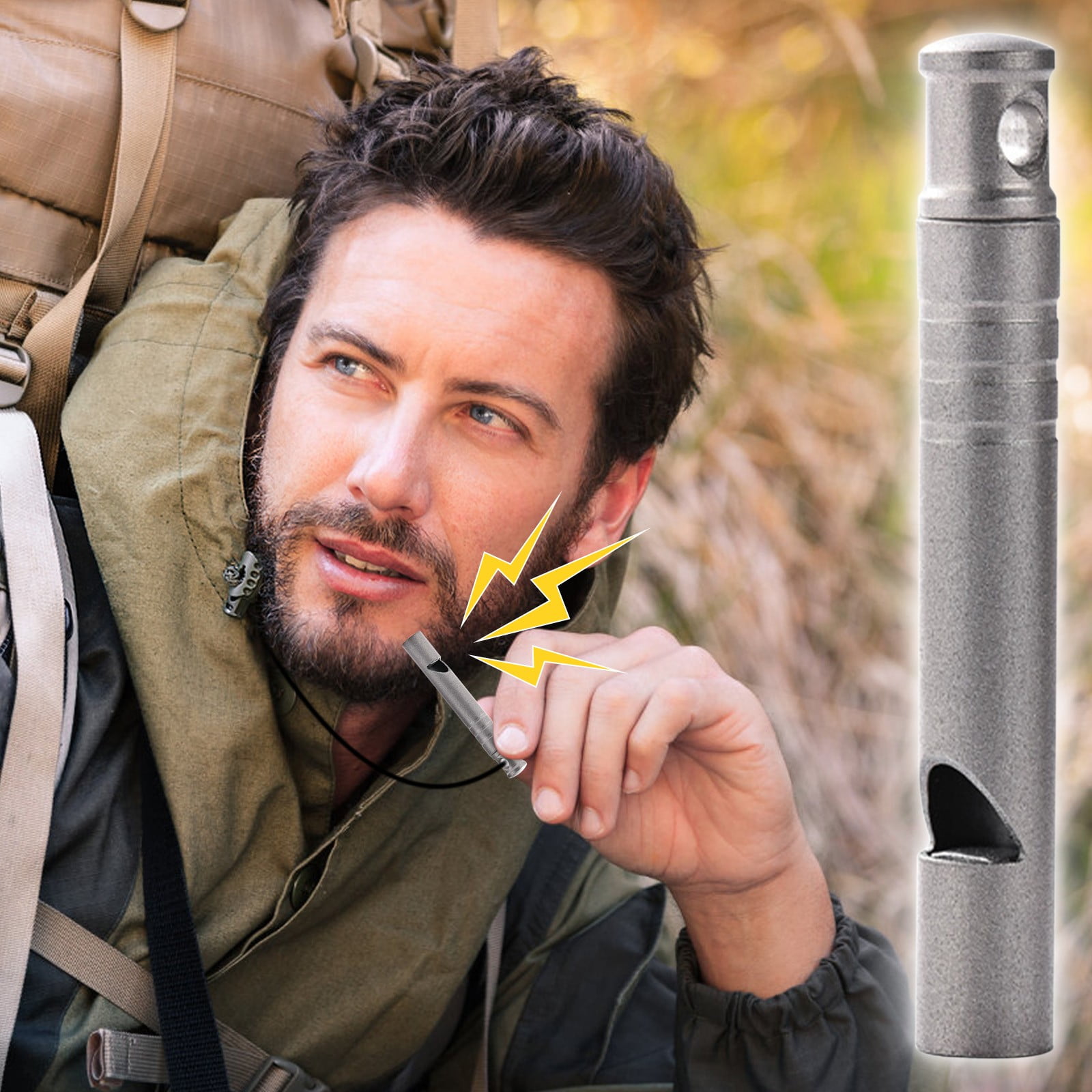 Titanium Alloy Referee Whistle, Durable Outdoor Whistle, Loud Single ...