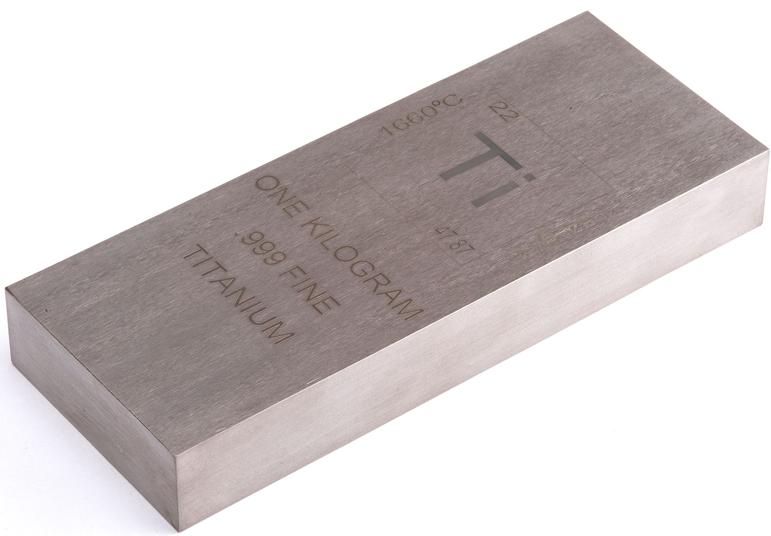 Titanium Bar - 1 Kilo Laser Engraved .999 Pure Bullion Bar Chemistry ...