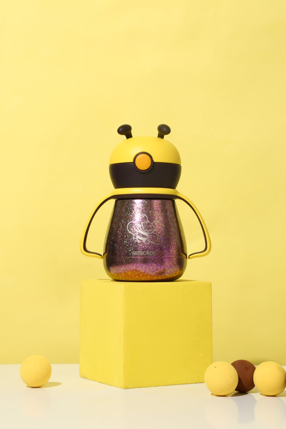 Titanium Bee Shape Water Bottle(Pink) - Walmart.com