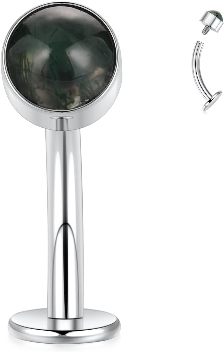 Titanium Belly Button Ring Disc Bottom Floating Belly Jewelry ...