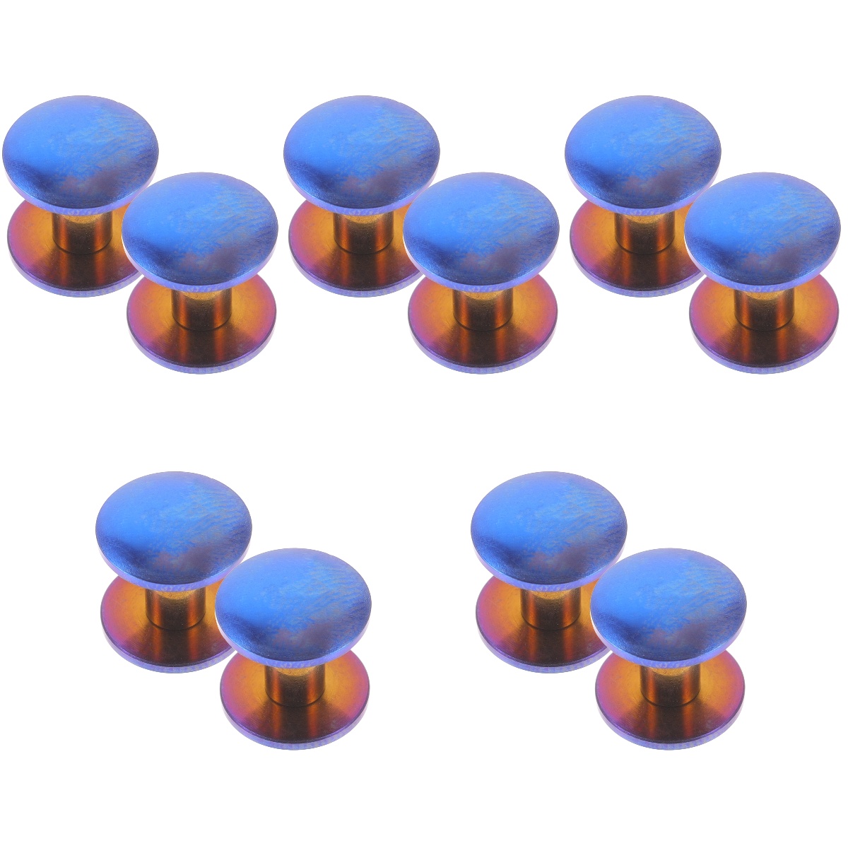 Titanium Belt Screws Scrapbook Extenders Post Threaded Leather Rivets ...