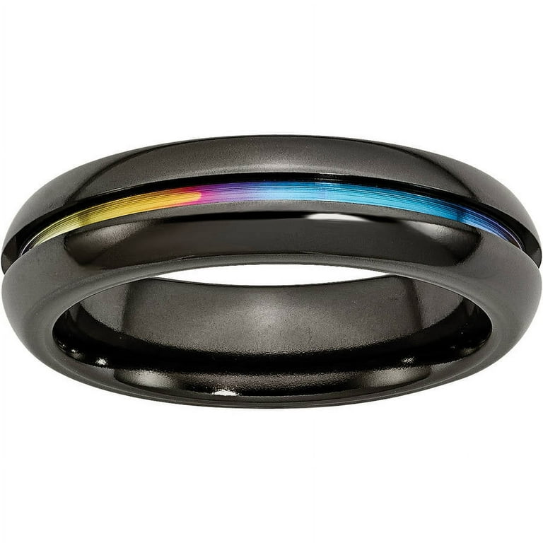 black anodized titanium