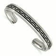 Titanium Black Rubber Design Cuff Bangle - Walmart.com