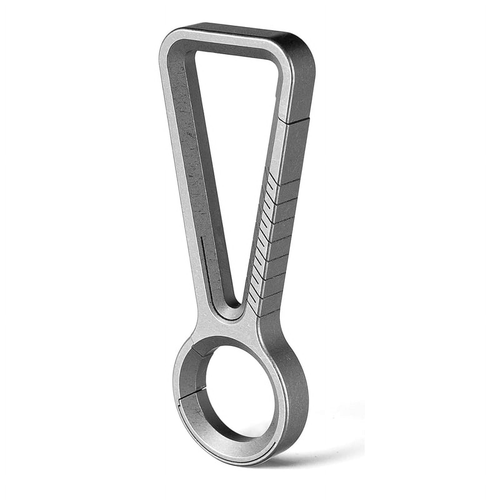 Titanium Carabiner Keychain Clip,Double-End Quick Release Hook,Key ...