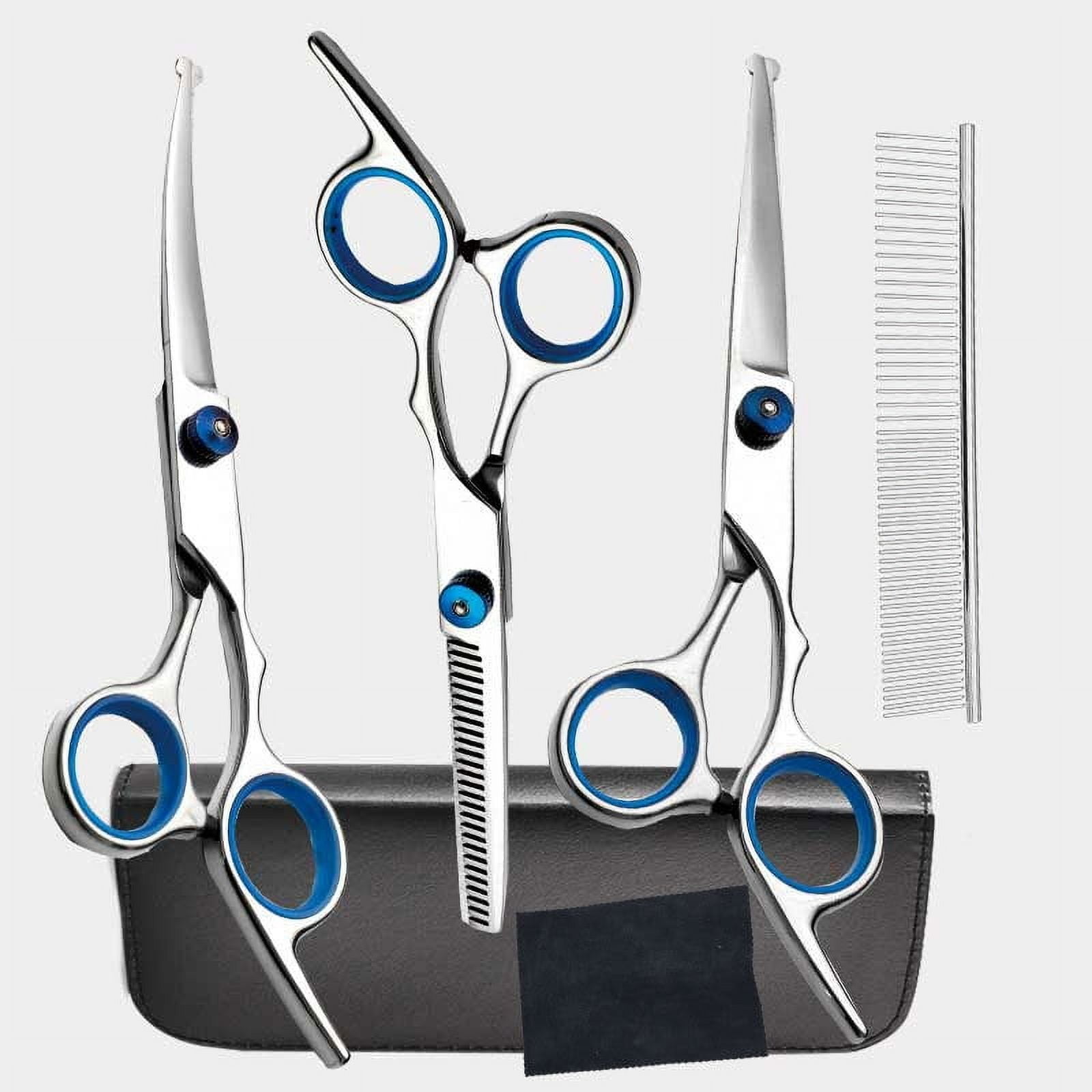 Titanium Coated Professional 6 in 1 4CR Stainless Steel Dog Grooming ...