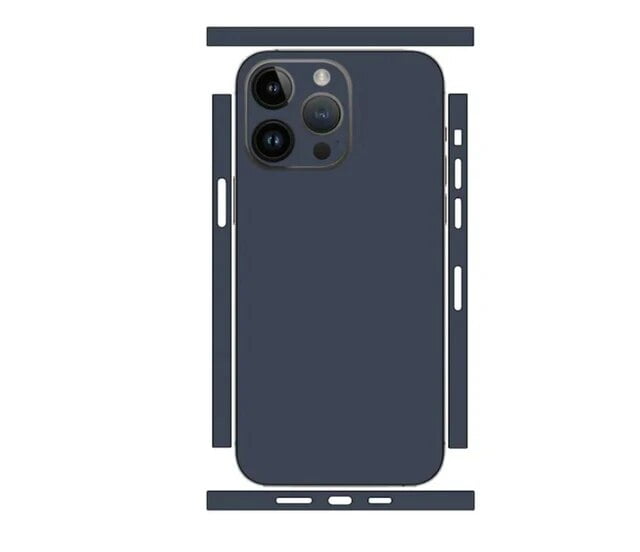 Titanium Color Decal Skin for iPhone 15 14 13 12 Pro Max Back Screen ...