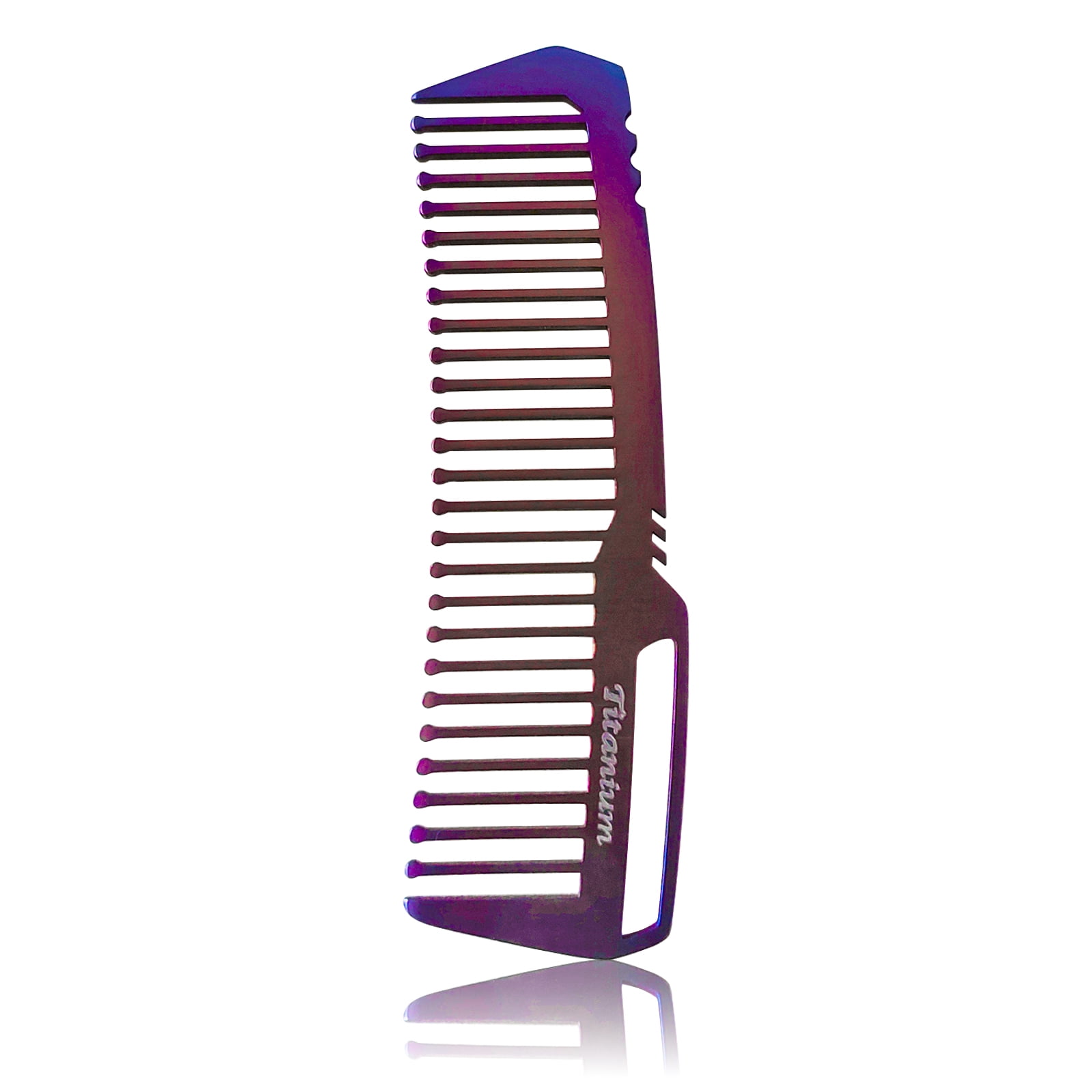 Titanium Comb Mini Portable Anti-Static EDC Gear Combs Moustache comb ...