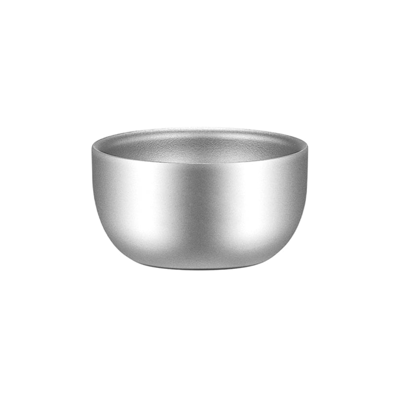Titanium Cup Pure Titanium Tea Cup 45ml Double Layer Teacup for Camping ...