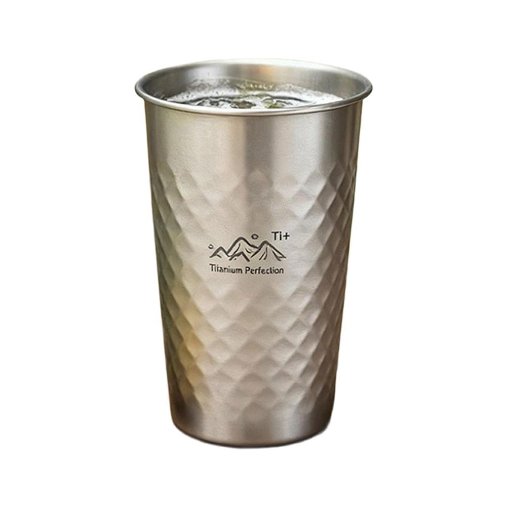 Titanium Insulated Drinking Cup, Ultralight Double Wall Tumbler for ...