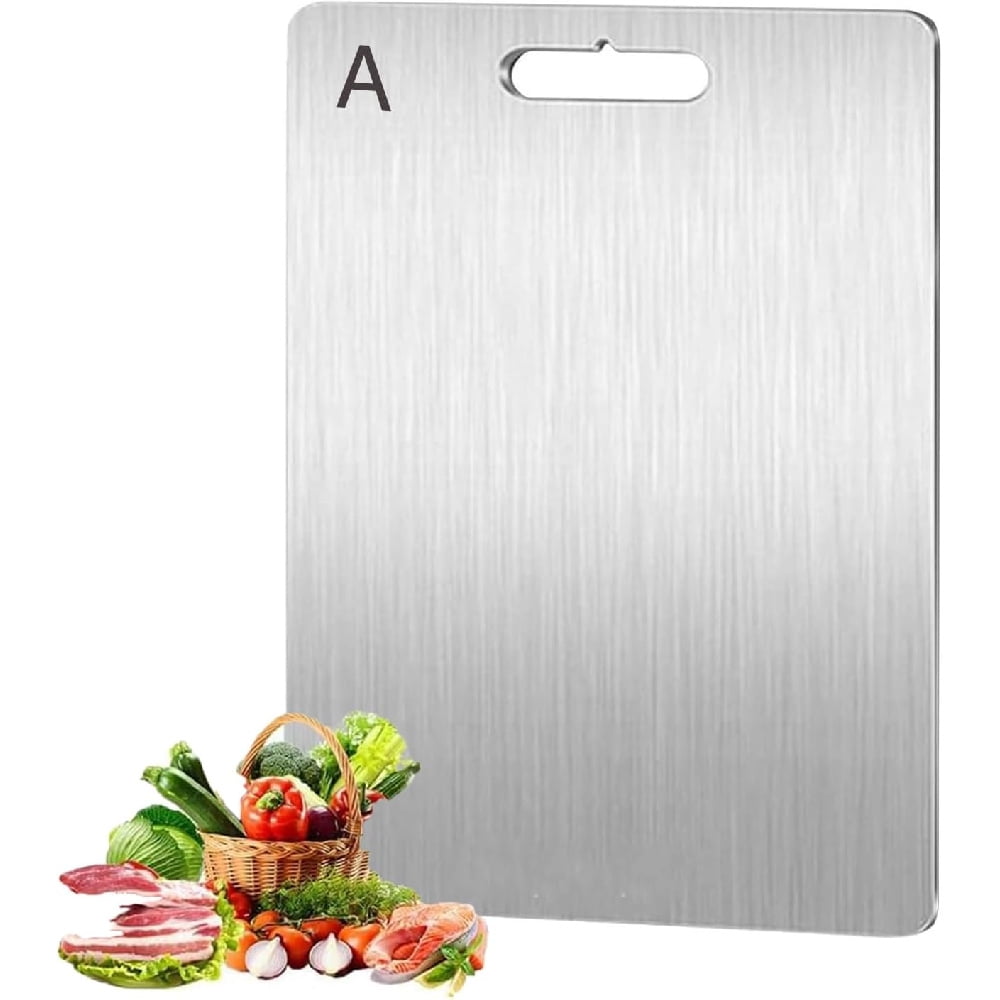 Titanium Cutting Board - 100% Pure A/B Double-Side Markings Titanium ...