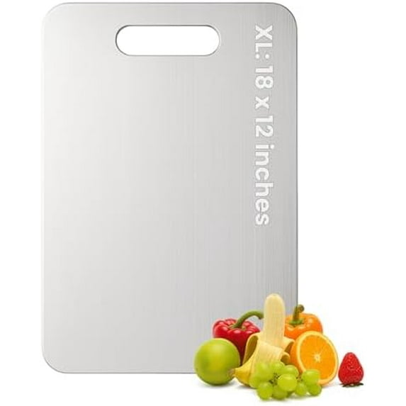 Titanium Cutting Board, 100% Pure Titanium Chopping Board for Kitchen ...