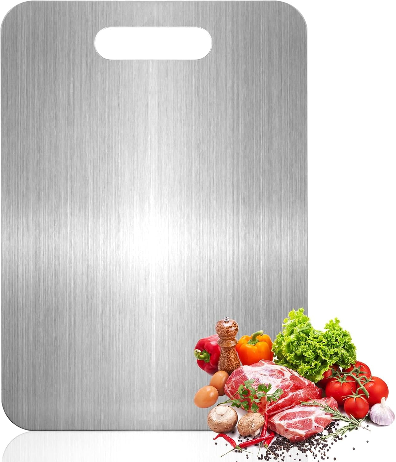 Titanium Cutting Board - 100% Pure Titanium Cutting Boards for Kitchen ...