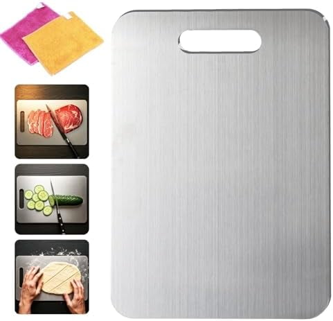Titanium Cutting Board, 2025 New Upgrade 100% Pure Titanium Cutting ...