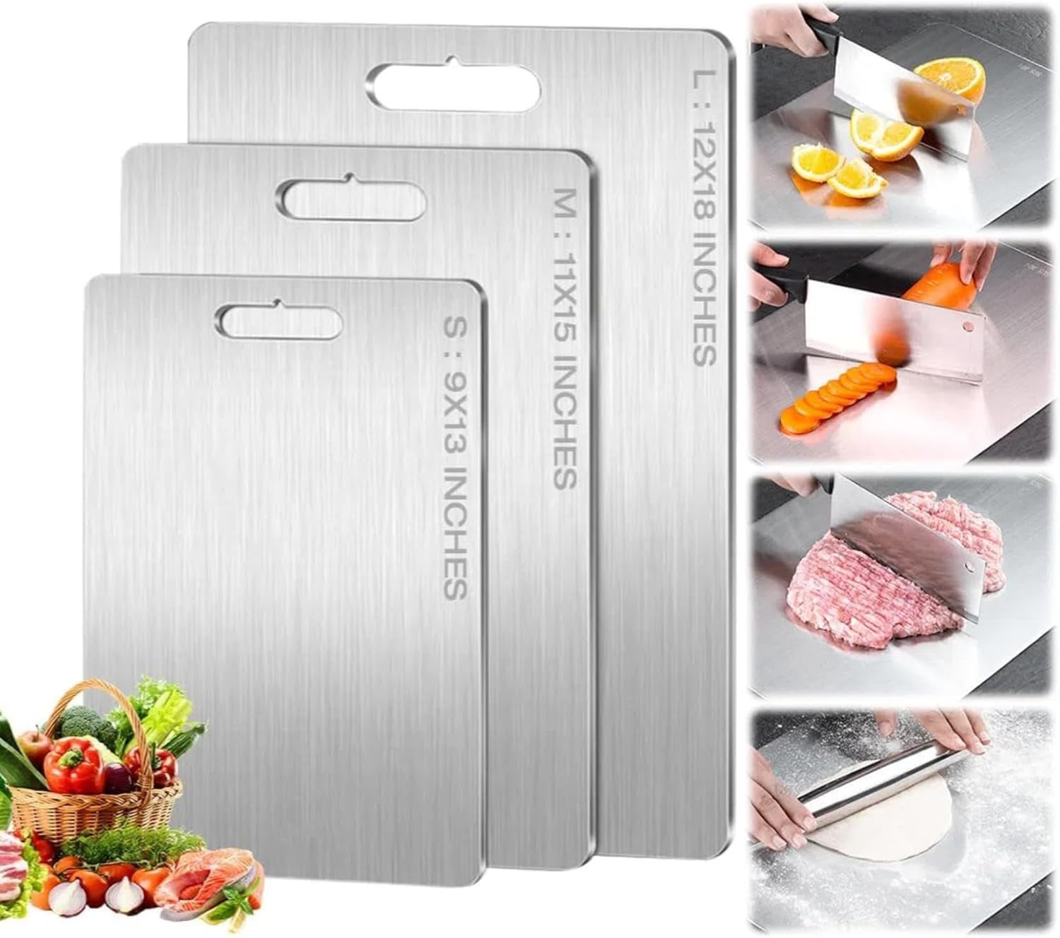 Titanium Cutting Board, 2025 Upgraded 100% Pure Titanium Cutting Boards ...