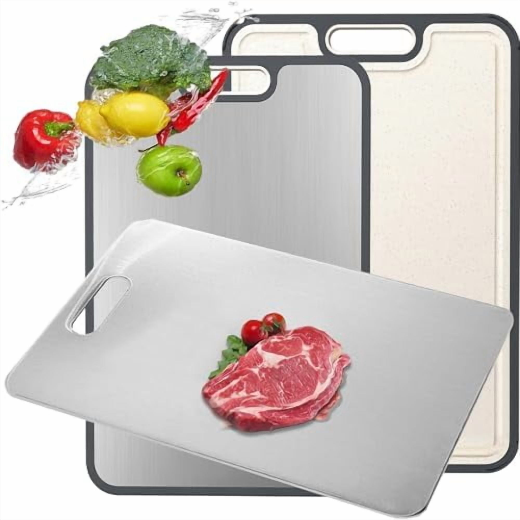 Titanium Cutting Board Combination 2-piece set,Pure Titanium Cutting ...