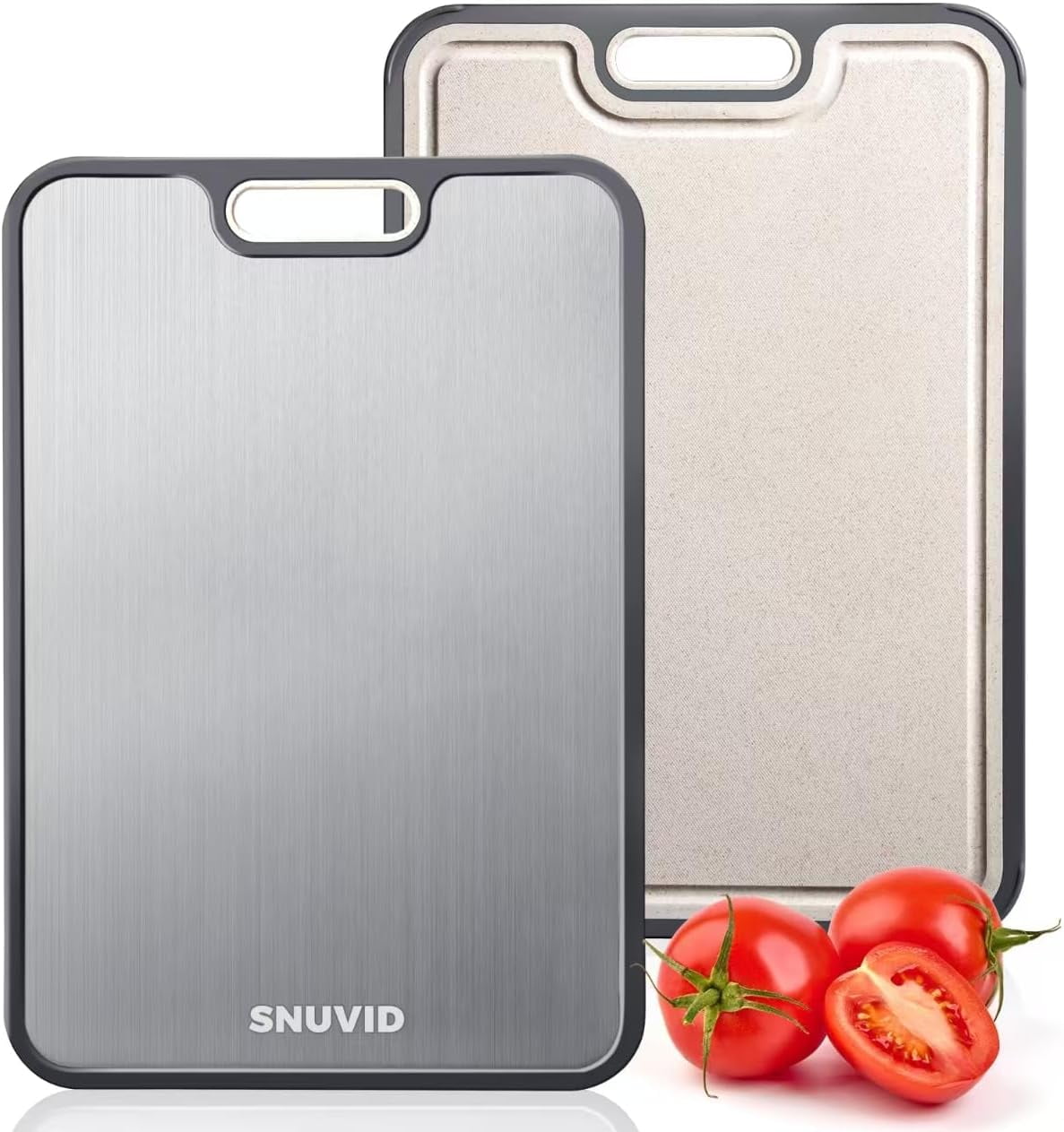 Titanium Cutting Board, Double Sided Cutting Boards for kitchen, Pure ...