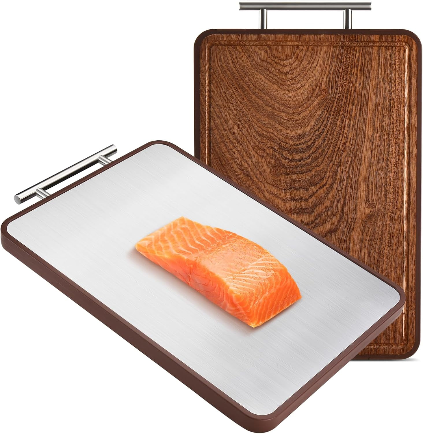 Titanium Cutting Board for Kitchen, Double Sided Cutting Board with ...