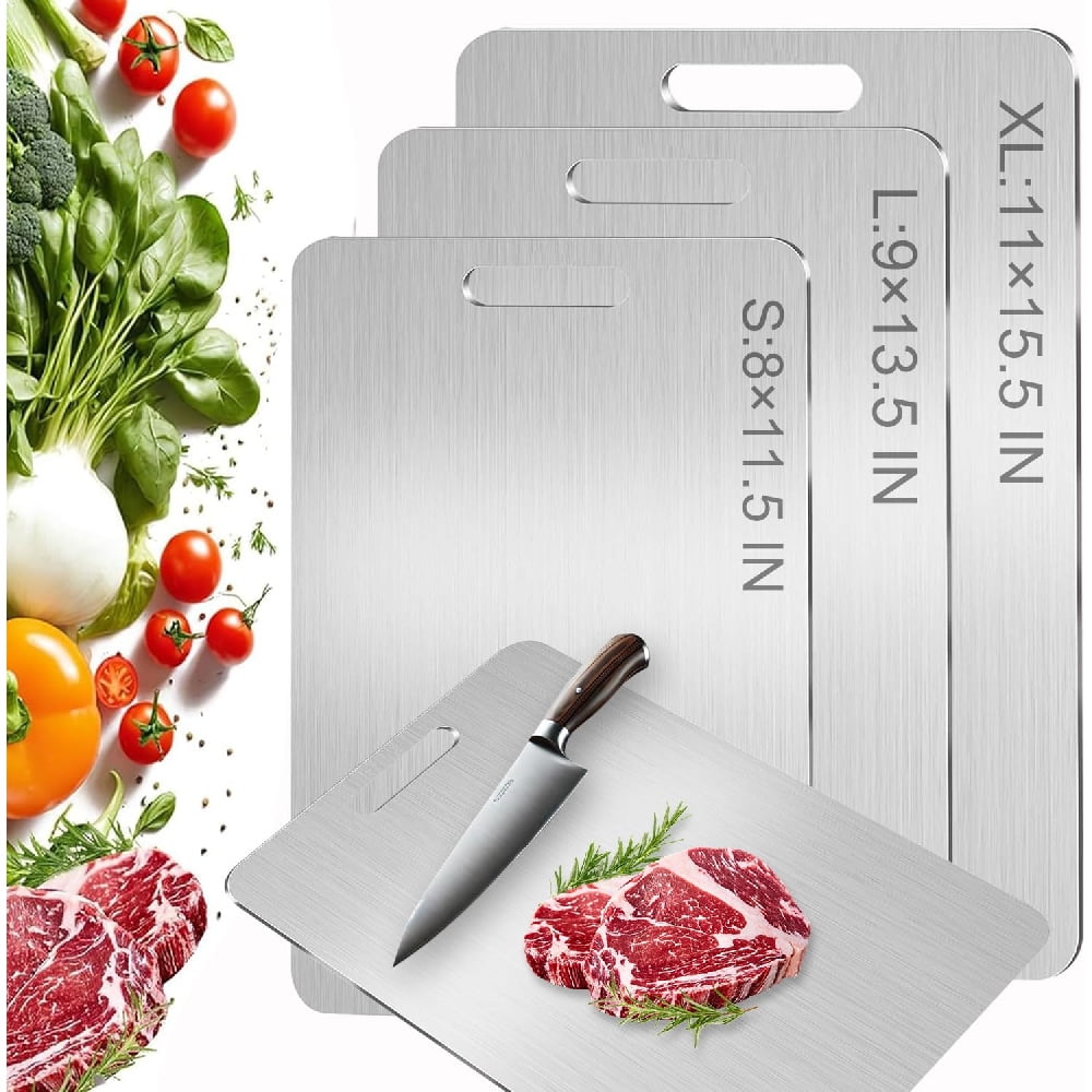 Titanium Cutting Board for Kitchen,Katuchef 100% Pure Titanium Cutting ...