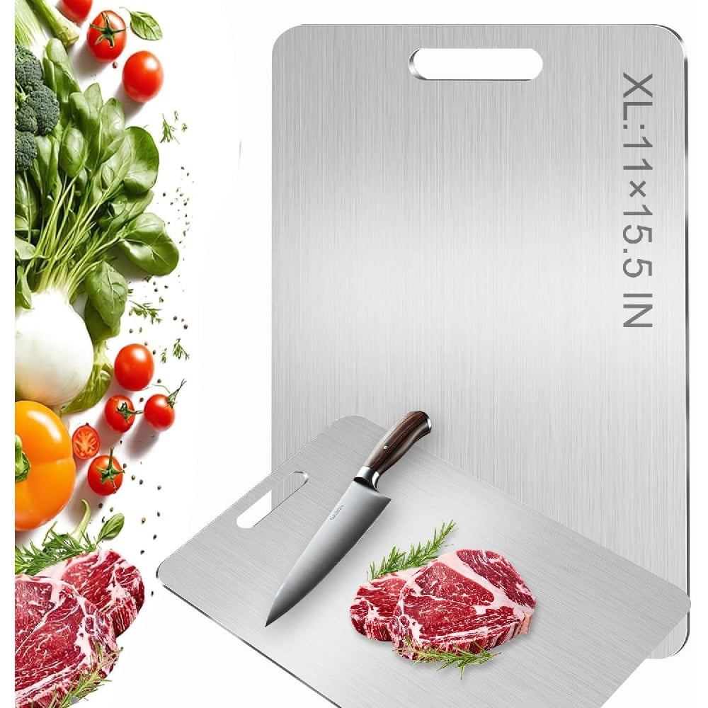 Titanium Cutting Board for Kitchen,Katuchef 100% Pure Titanium Cutting ...