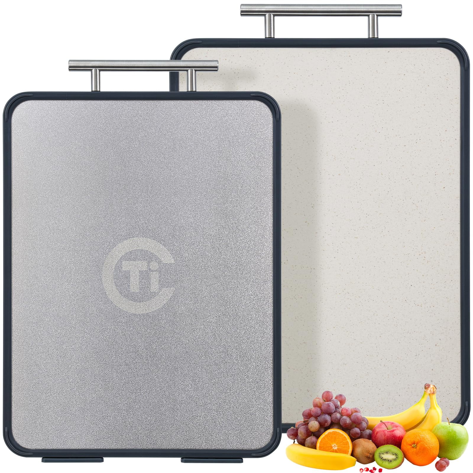 Titanium Cutting Board for Kitchen- Non Toxic Cutting Boards with ...