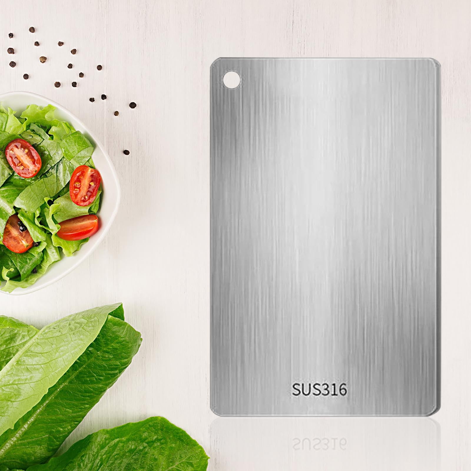 Titanium Cutting Board,Pure Titanium Cutting Boards for Kitchen, Safe ...
