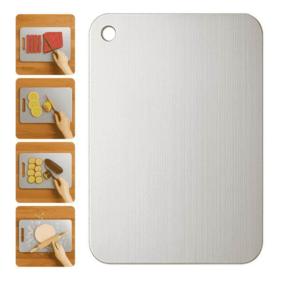 3PCS Titanium Cutting Board,Easy Cleaning Double-Sided Knife-Friendly ...