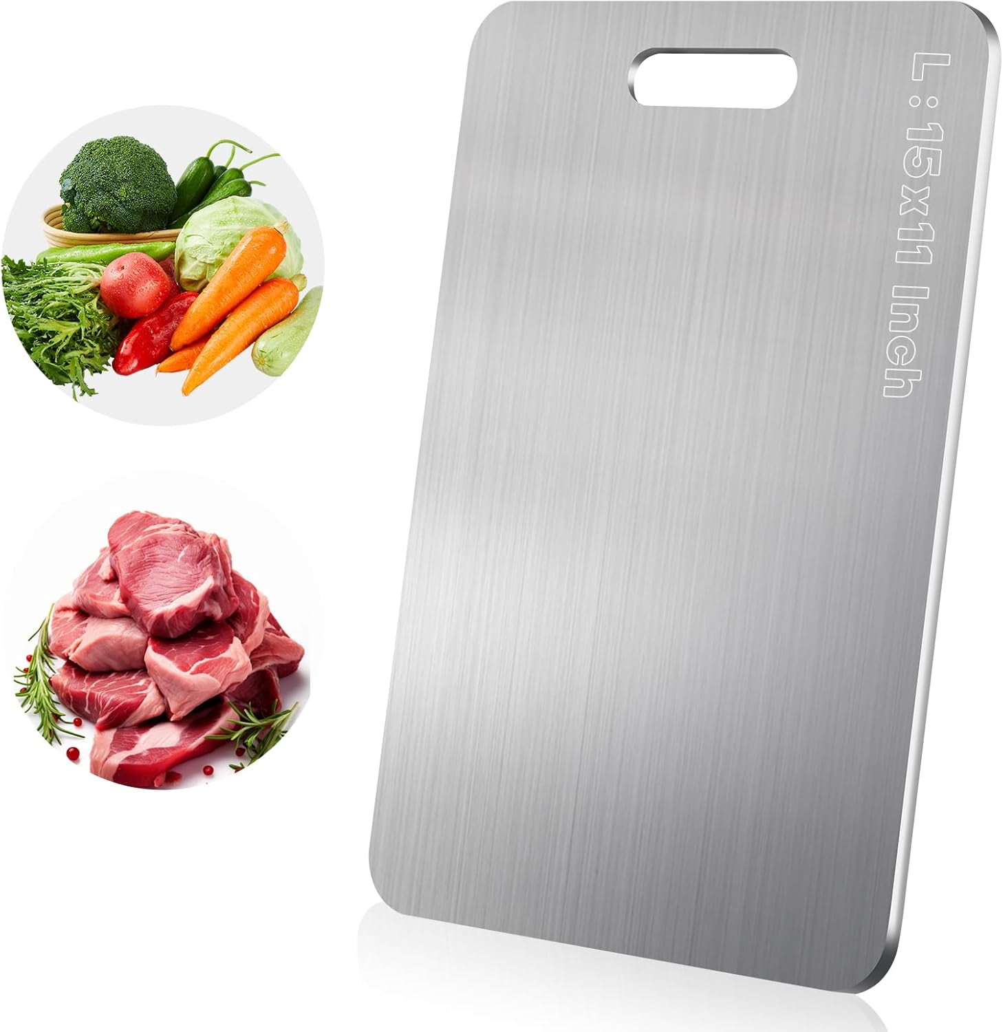Titanium Cutting Boards for Kitchen, 100% Pure Titanium Cutting Board ...