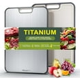 Titanium Cutting Boards for Kitchen, 2-in-1 Double Sided Food-Grade ...