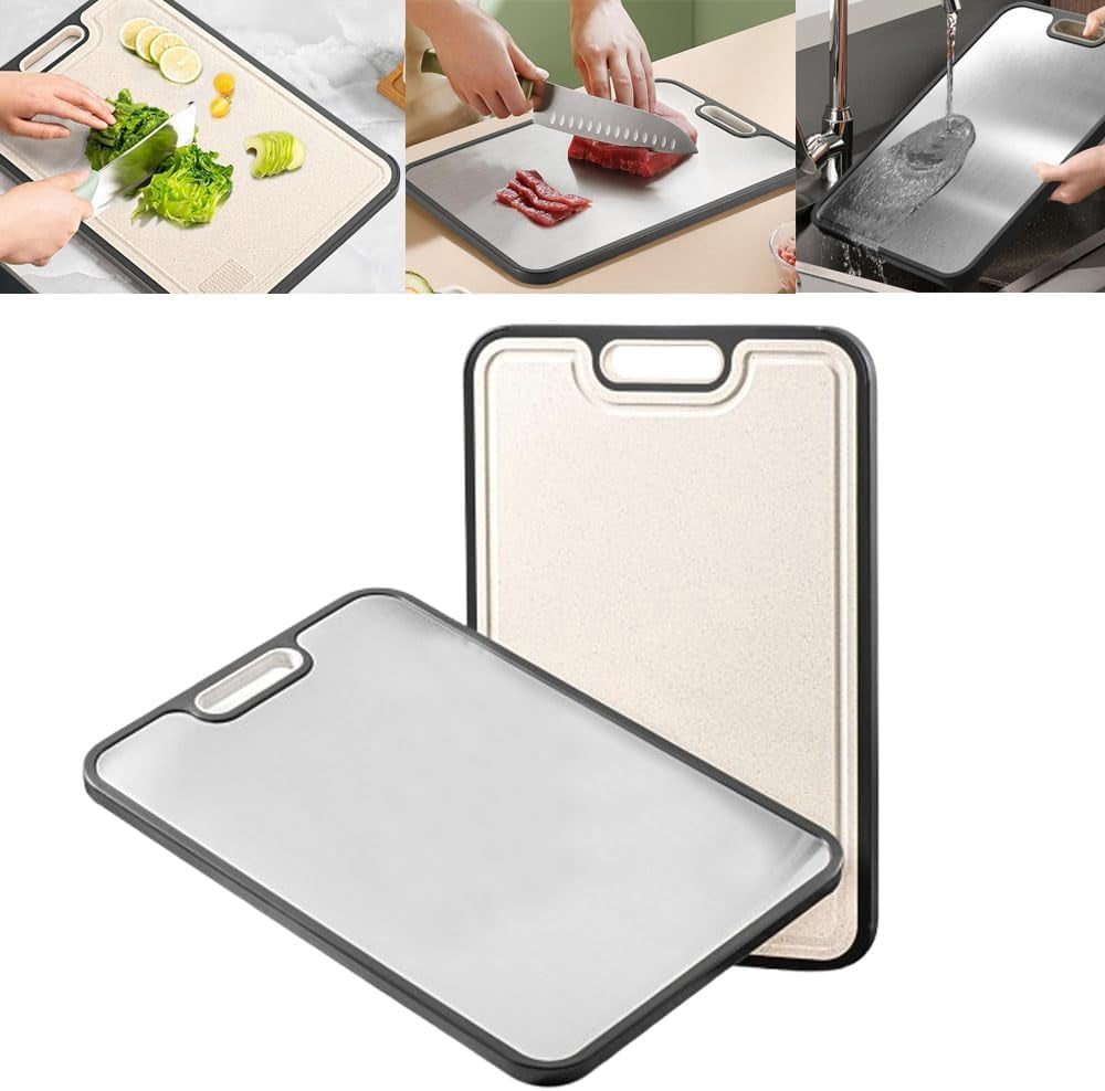 Titanium Cutting Boards for Kitchen, 2025 Upgrade 304 Stainless Steel ...