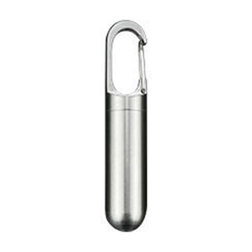 Titanium EDC Pill Bottle Box Case Waterproof Medicine Container Keyring ...