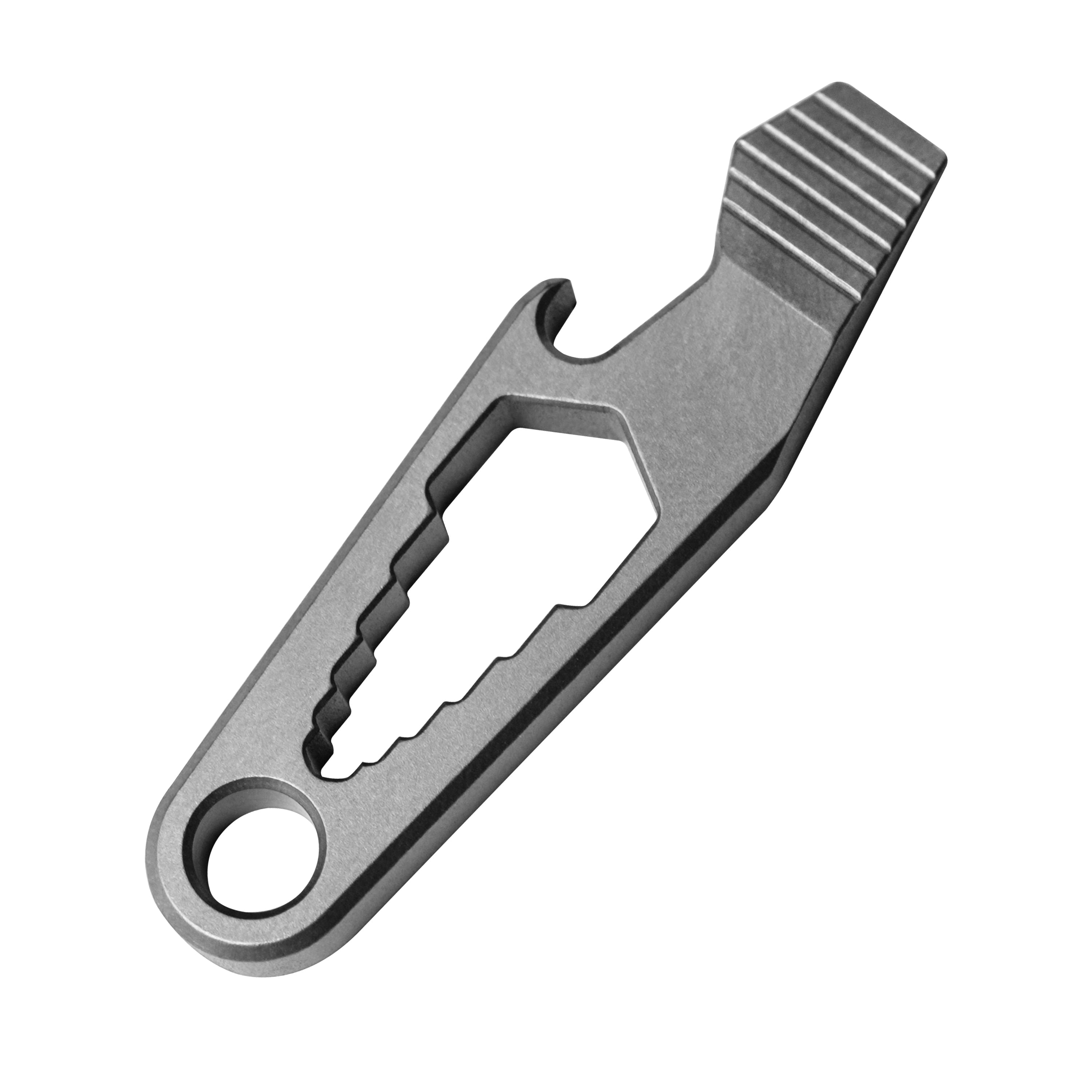 Titanium EDC Tools Crowbar with Bottle Opener Multi Tool Mini Pry Bar ...