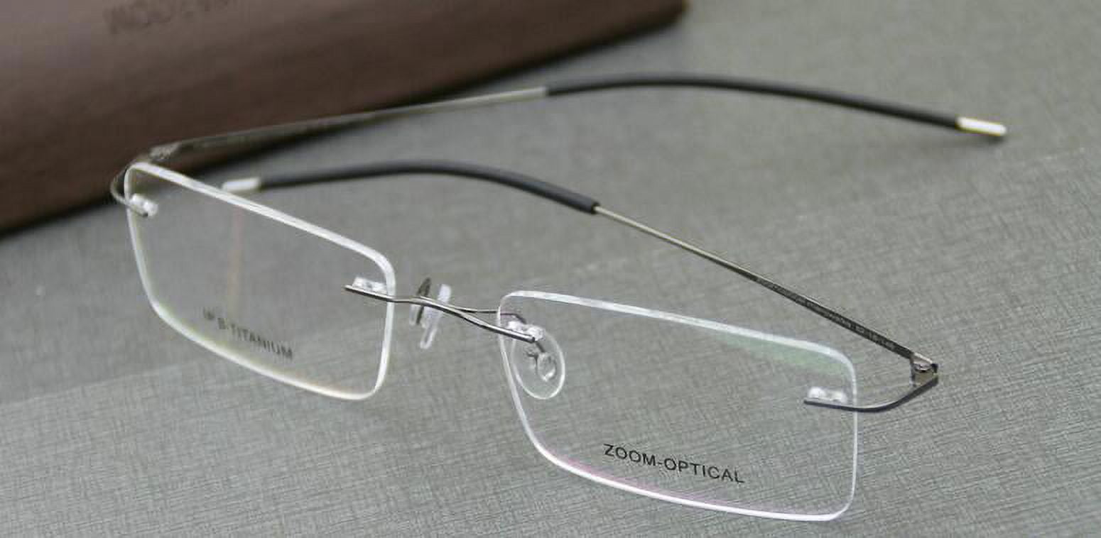 Titanium Eyeglass Frames Spectacles Light Weight Rimless Rx Mens Womens ...