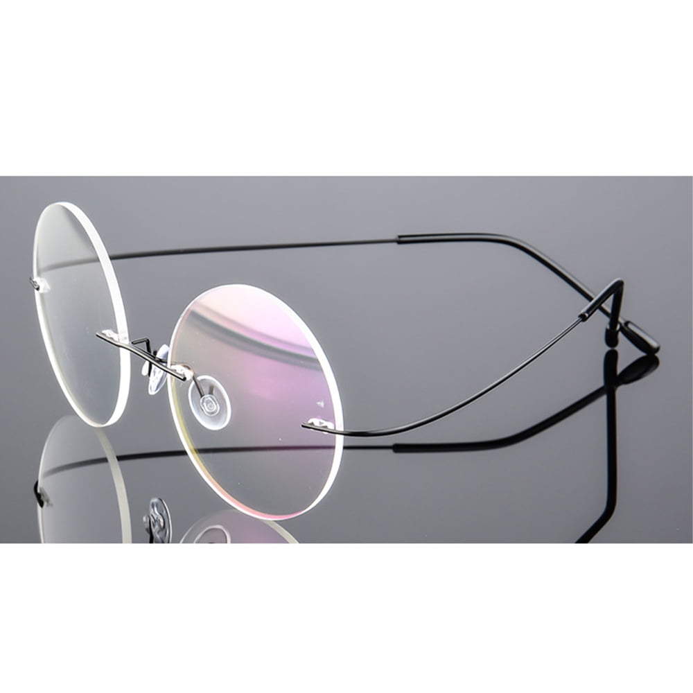 Titanium Eyeglass Frames Spectacles Light Weight Rimless Rx Mens Womens ...