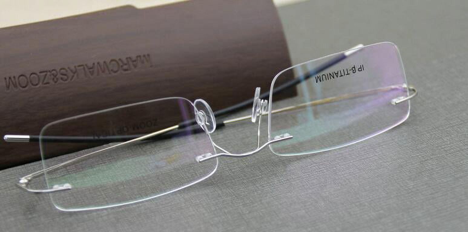 Titanium Eyeglass Frames Spectacles Light Weight Rimless Rx Mens Womens ...