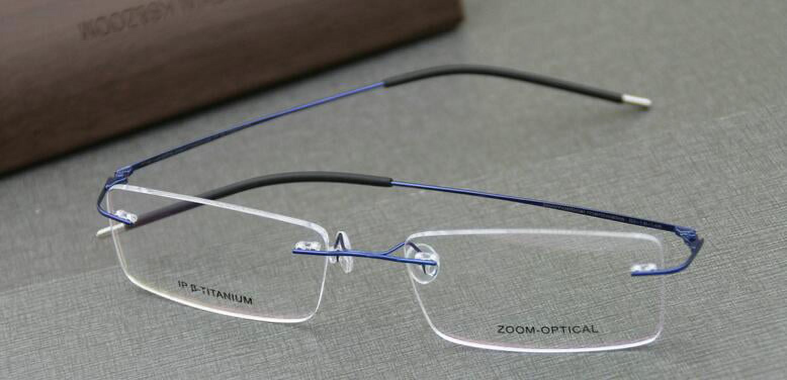 Titanium Eyeglass Frames Spectacles Light Weight Rimless Rx Mens Womens ...