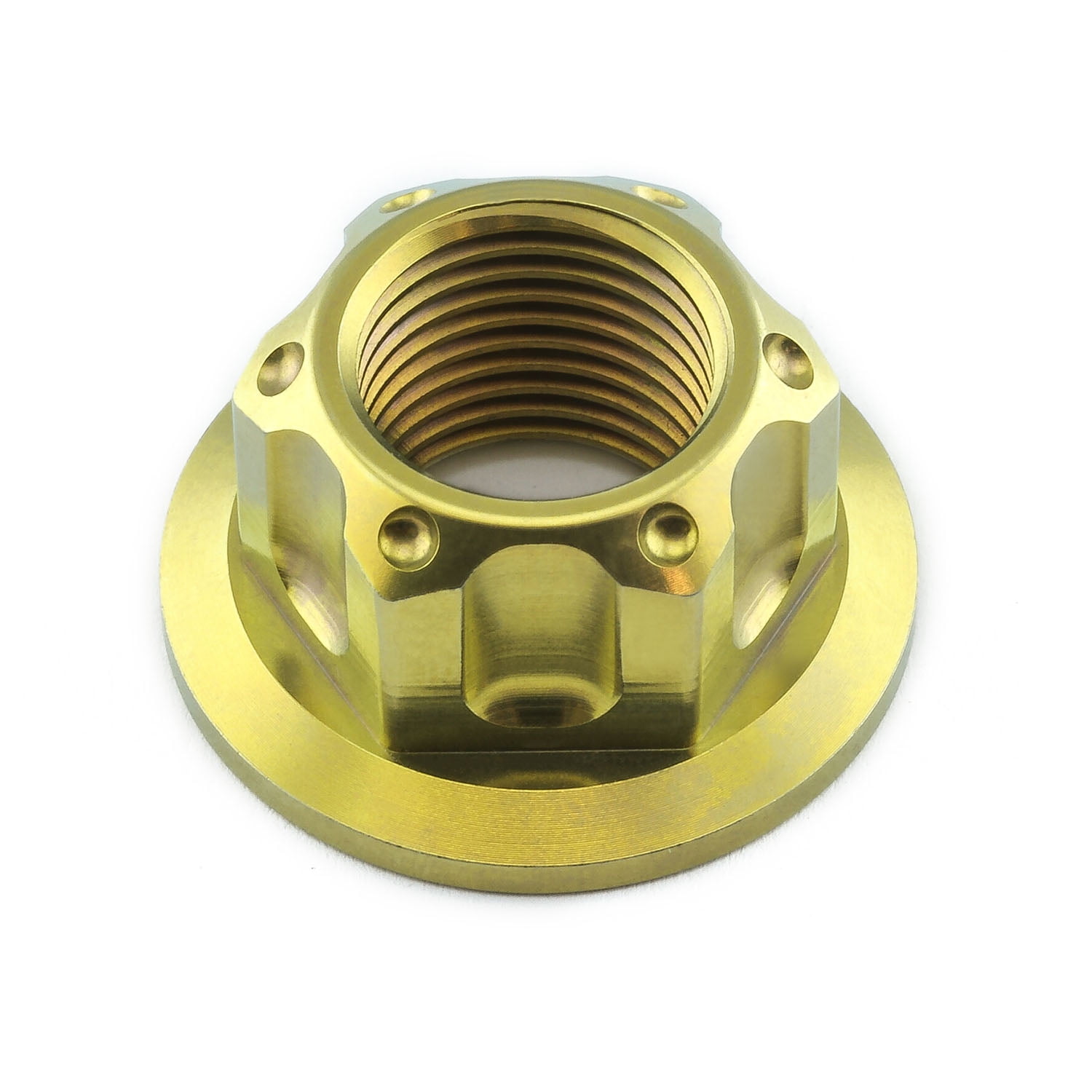 Titanium Flanged Axle Nut M16x(1.50mm) Swingarm Pivot AF 22mm - Walmart.com