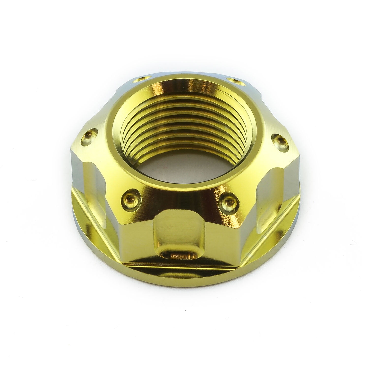 Titanium Flanged Axle Nut M18x(1.50mm) Rear Wheel AF 27mm, O/D 31mm ...