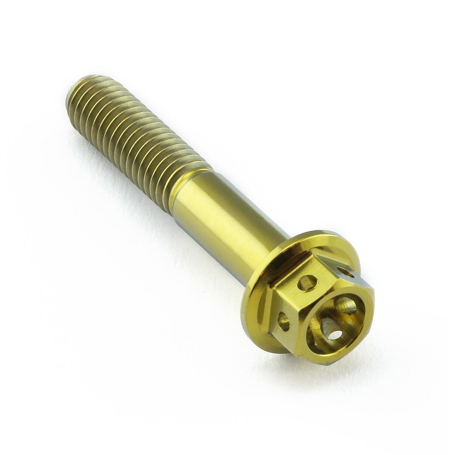 Titanium Flanged Hex Head M6x(1.00mm)x35mm Race Spec - Walmart.com