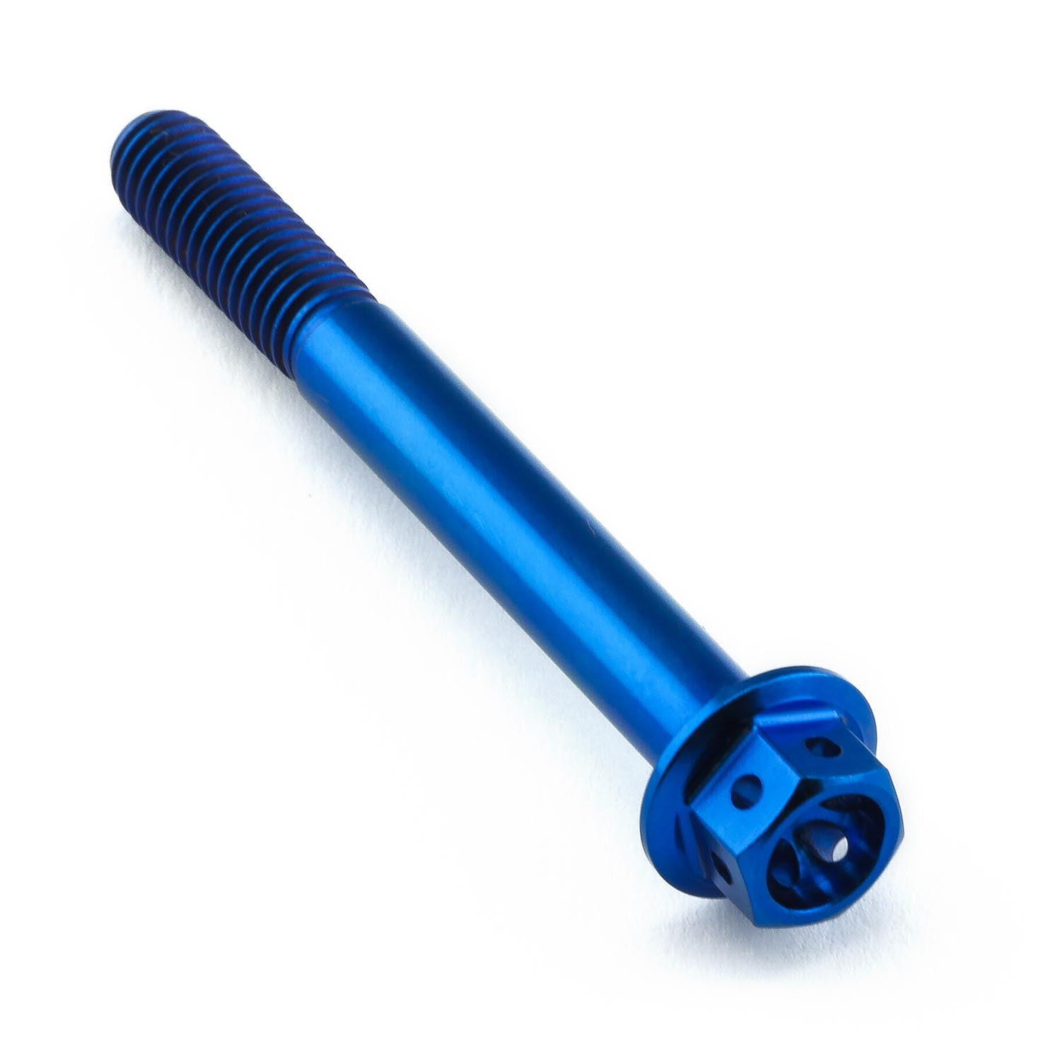 Titanium Flanged Hex Head M6x(1.00mm)x55mm Race Spec - Walmart.com