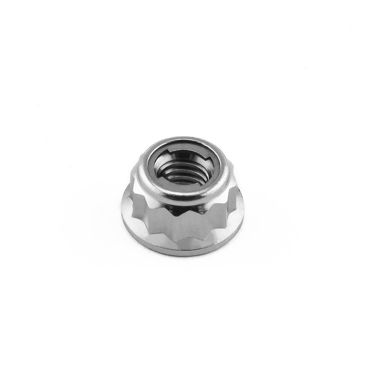 Titanium Flanged Metal Lock Nut Bi-Hex M6x(1.00mm) (TILOCKNUTBH6 ...