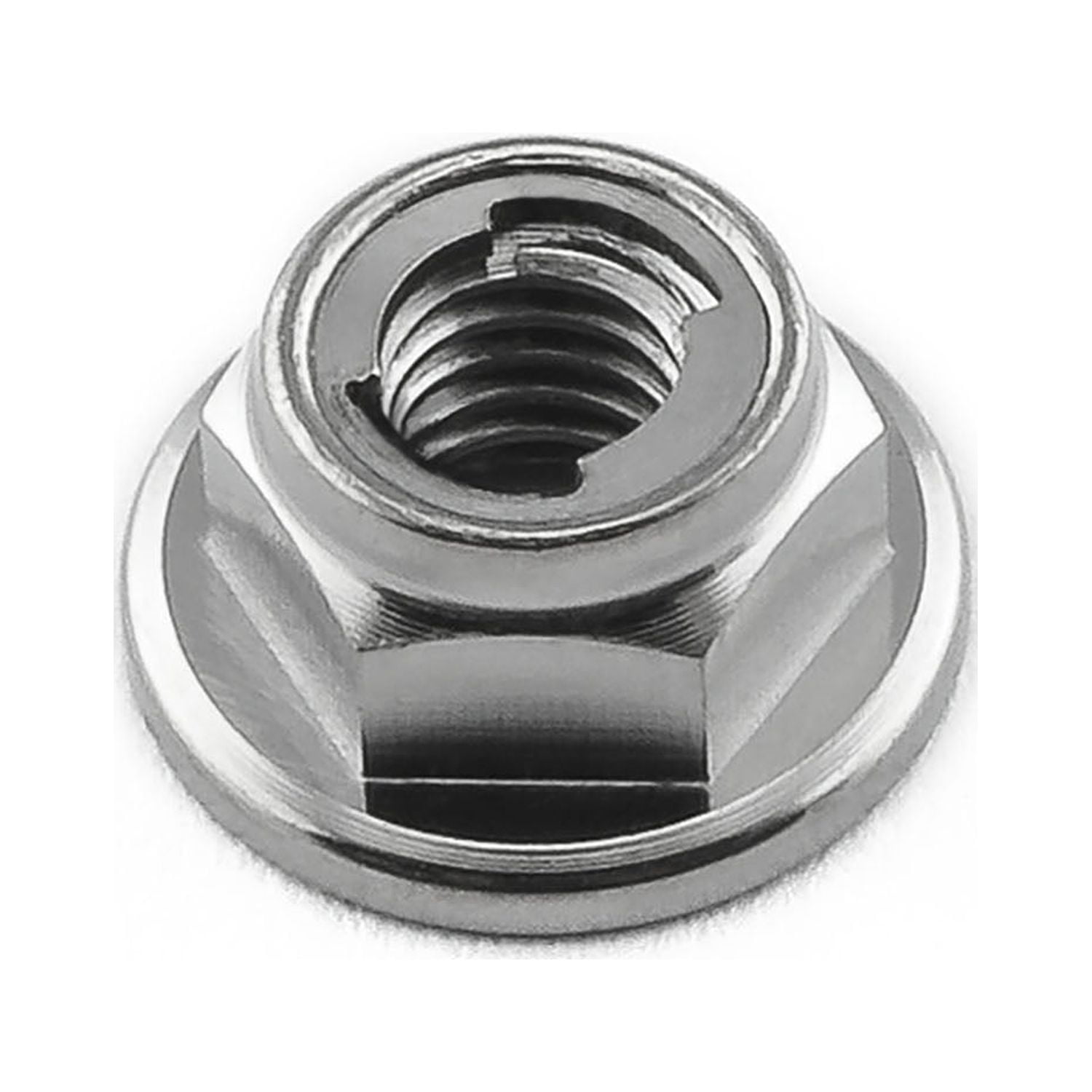 Titanium Flanged Metal Lock Nut M4x(0.70mm) (TILOCKNUT4) - Walmart.com