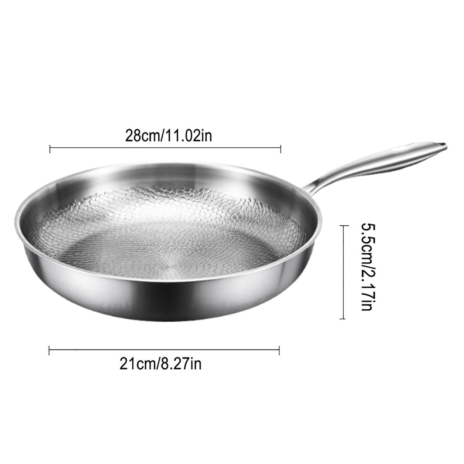 Titanium Frying Pan Titanium Frying Pan 11 Inch Silver Large Non-Stick ...