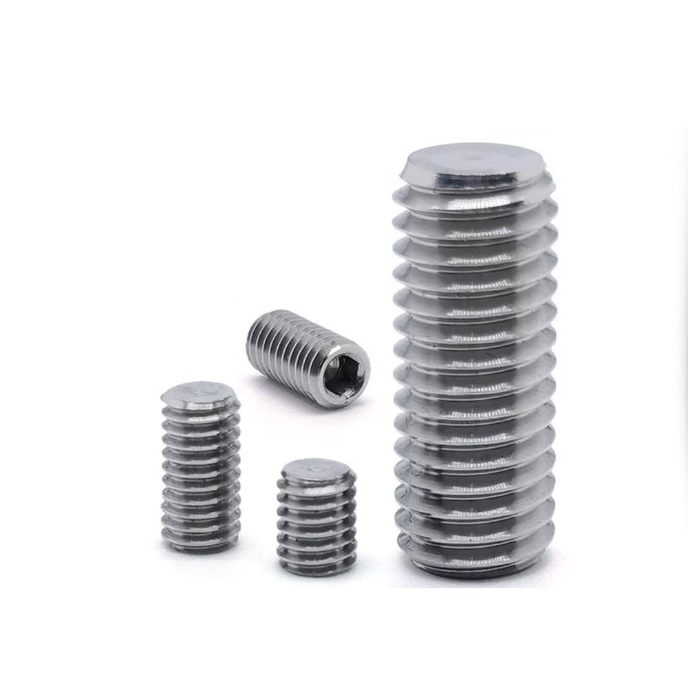 Titanium GR5 hex socket set screws flat point grub screws din913, M3 M4 ...