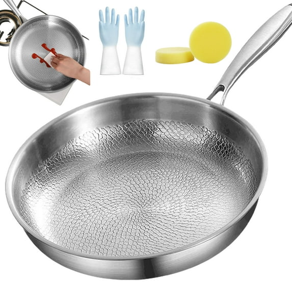 Titanium Hammered Pan Pro, Taima Titanium Nutri Pan with Lid ...