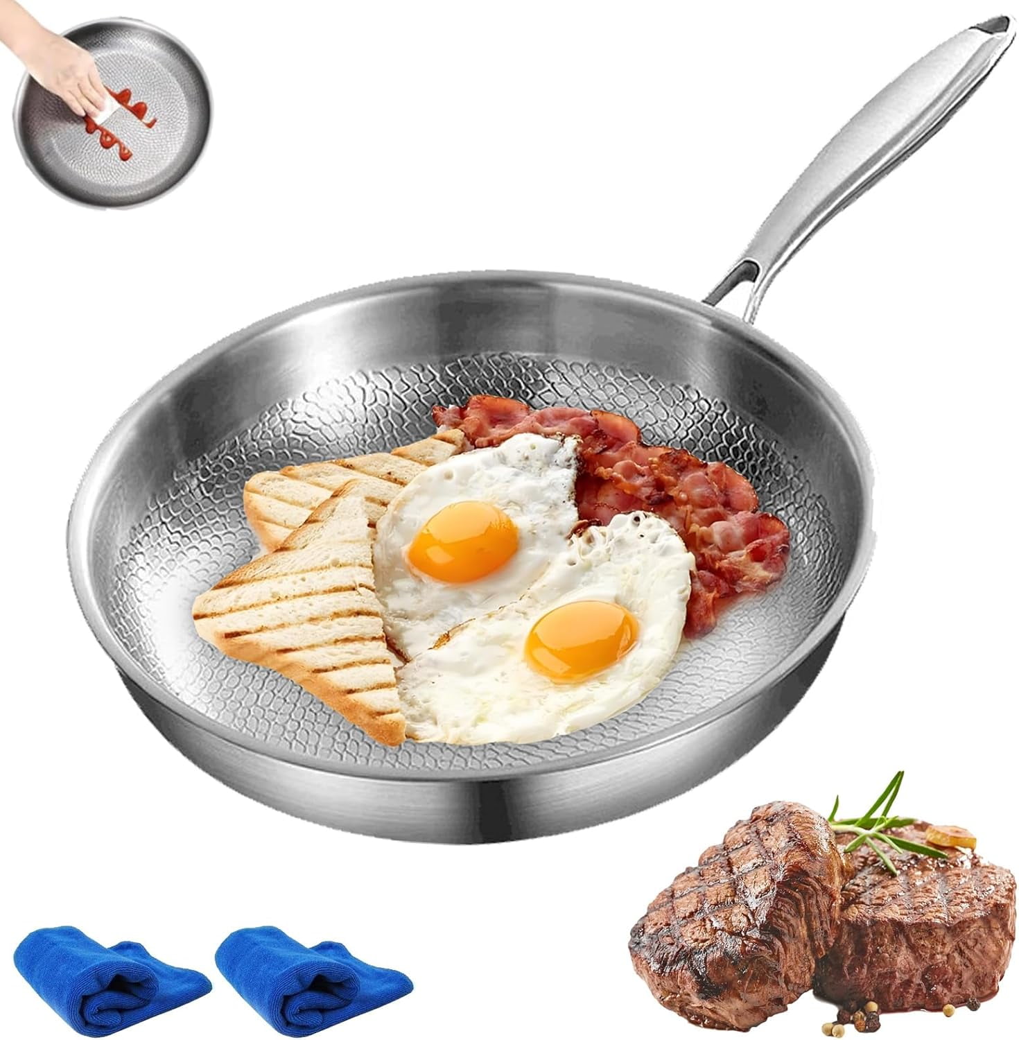 Titanium Hammered Pan Pro, Titancore Titanium Hammered Pan Pro, Pure ...